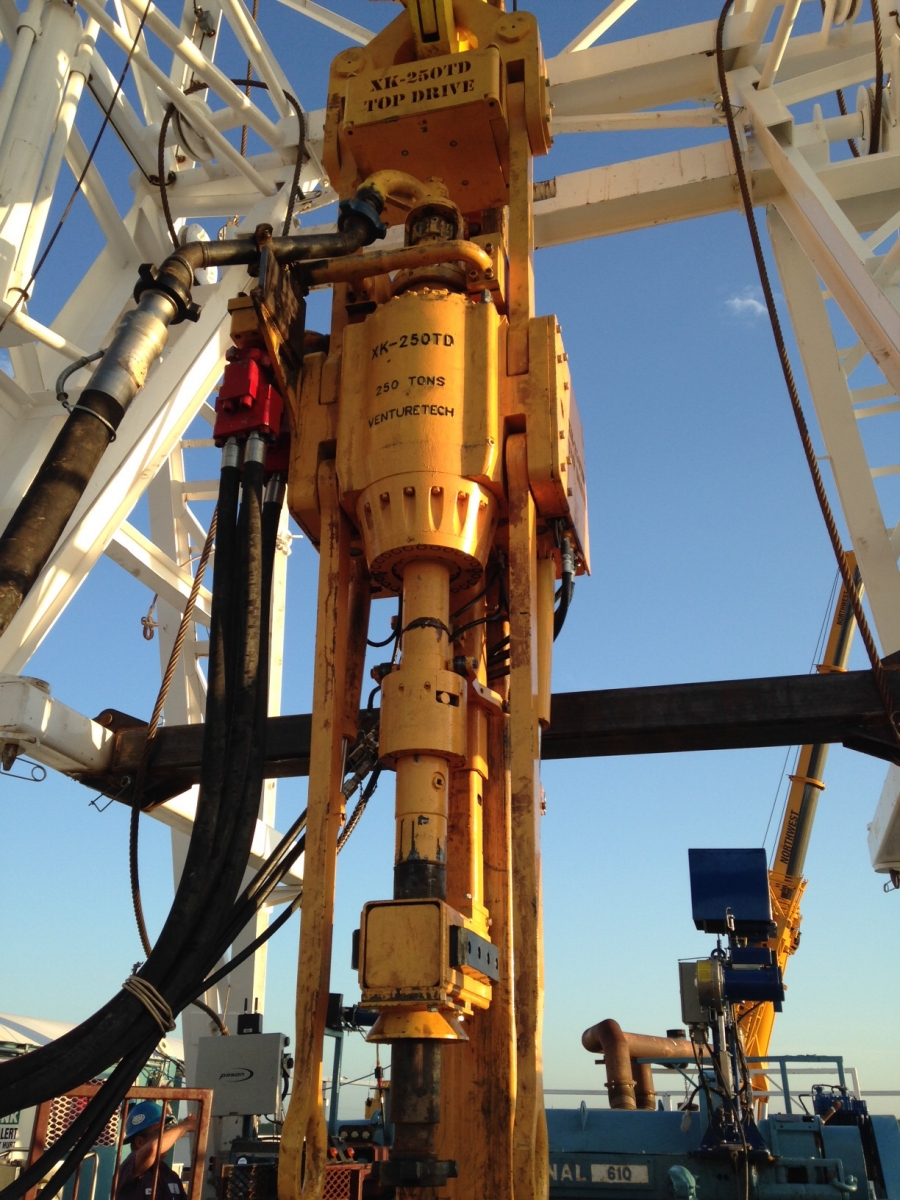 THE VENTURETECH TOP DRIVE PROTOTYPE IS DRILLING! - Venturetech